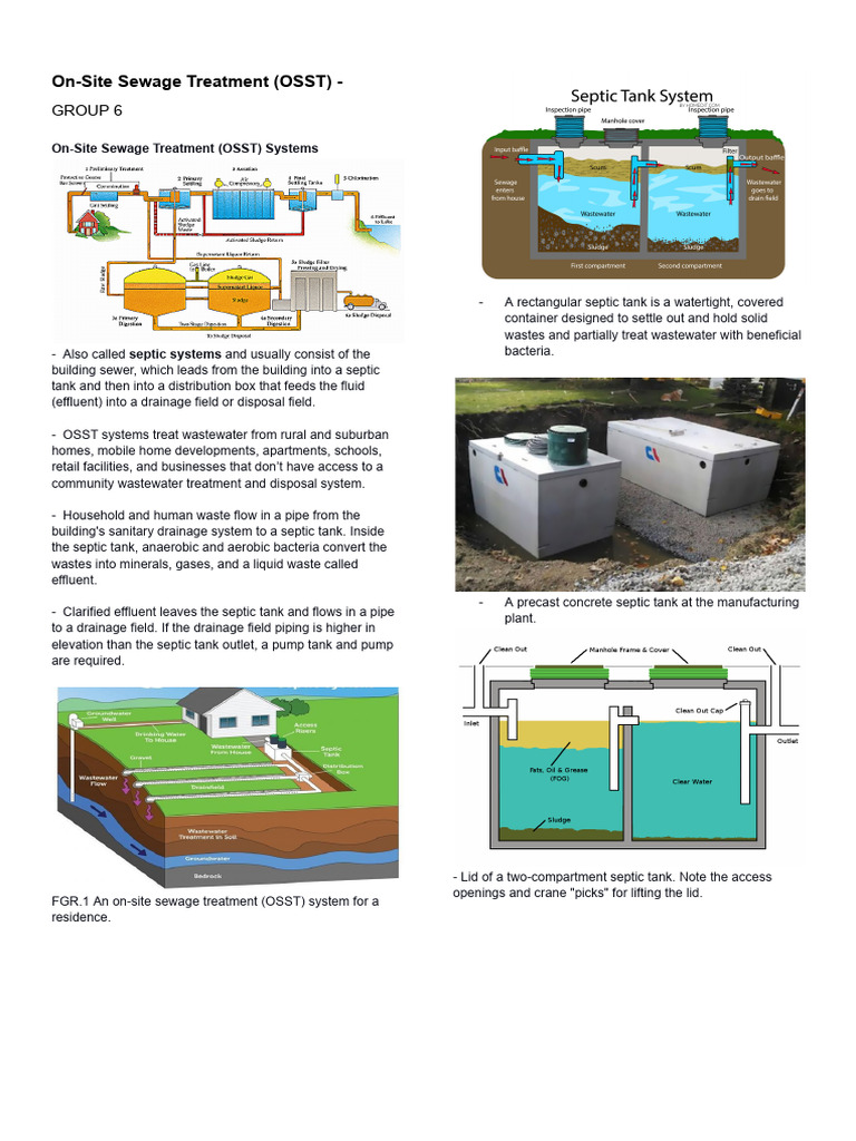 On-Site Sewage Treatment Systems Overview | PDF | Sewage Treatment ...