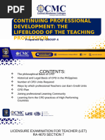 When To Earn CPD Units For Teachers | PDF | Professional Development | Vocational Education