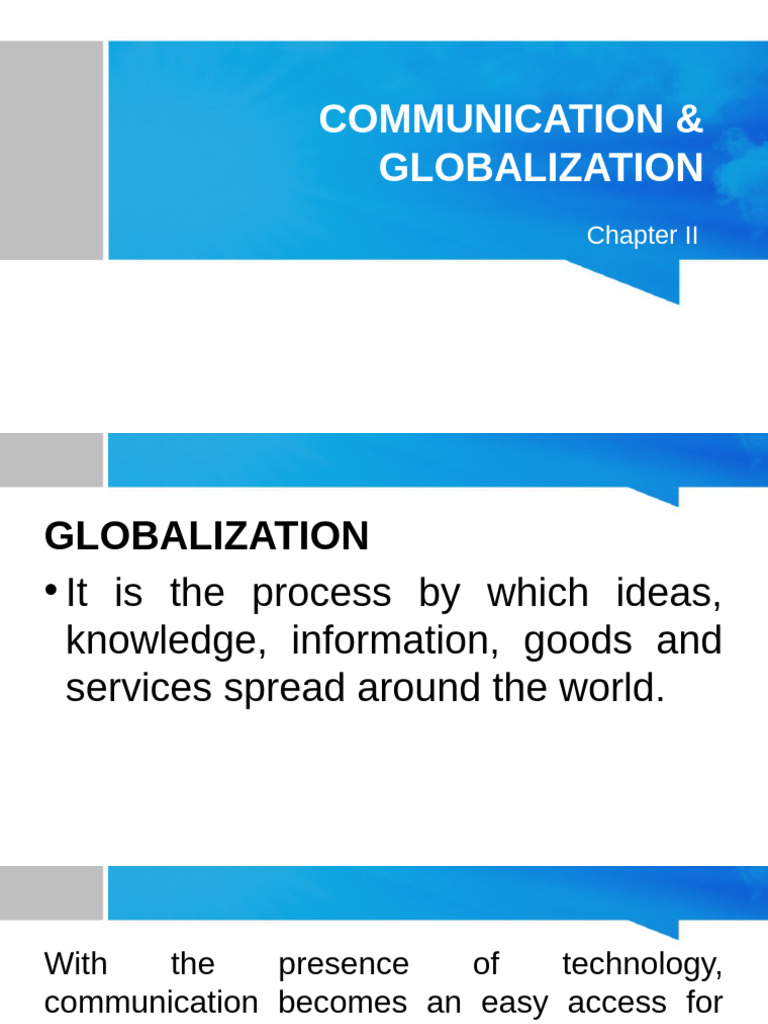 Globalization and Intercultural Communication | PDF | Communication ...