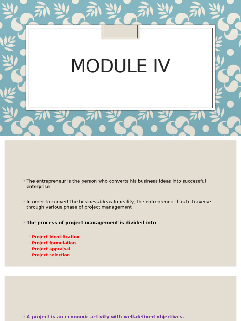 Entrepreneurship Module 4 Final | PDF | Cost–Benefit Analysis | Entrepreneurship