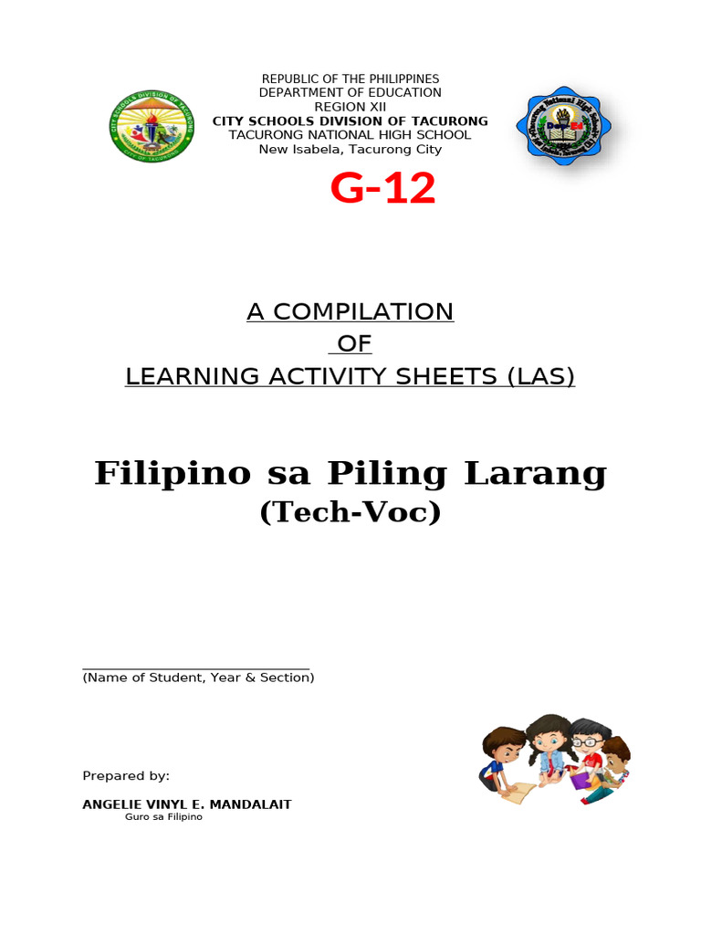 LAS Filipino g12 1 | PDF