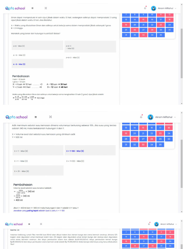 Beberapa Soal Apta | PDF