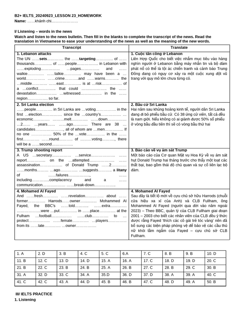 B2 Plus IELTS - Lesson 23 | PDF | Urban Sprawl