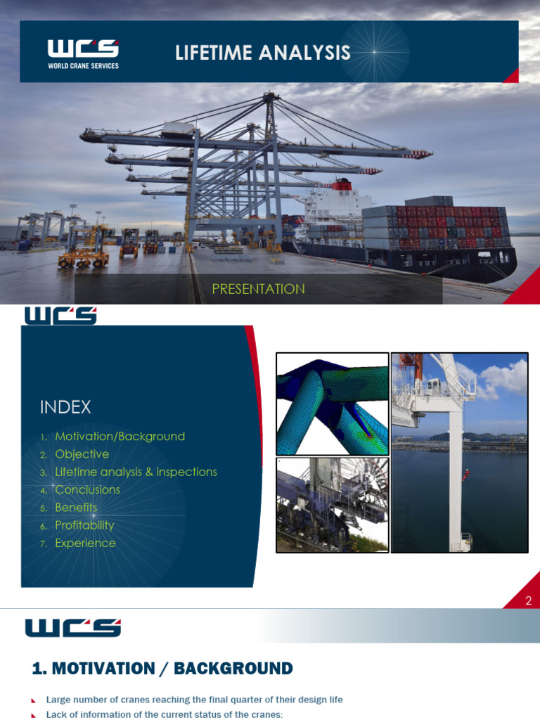 Crane Lifetime Analysis and Inspections | PDF | Technology & Engineering