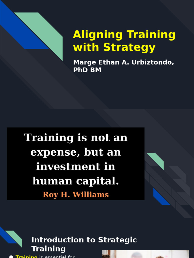 Strategic Alignment of Training Programs | PDF | Employee Retention ...