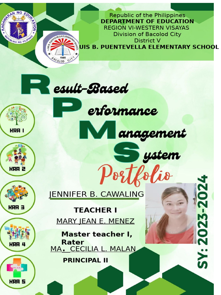 RPMS 2023 2024 - Green | PDF | Learning | Teachers