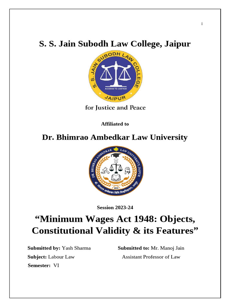 labour law project | PDF | Cost Of Living | Employment