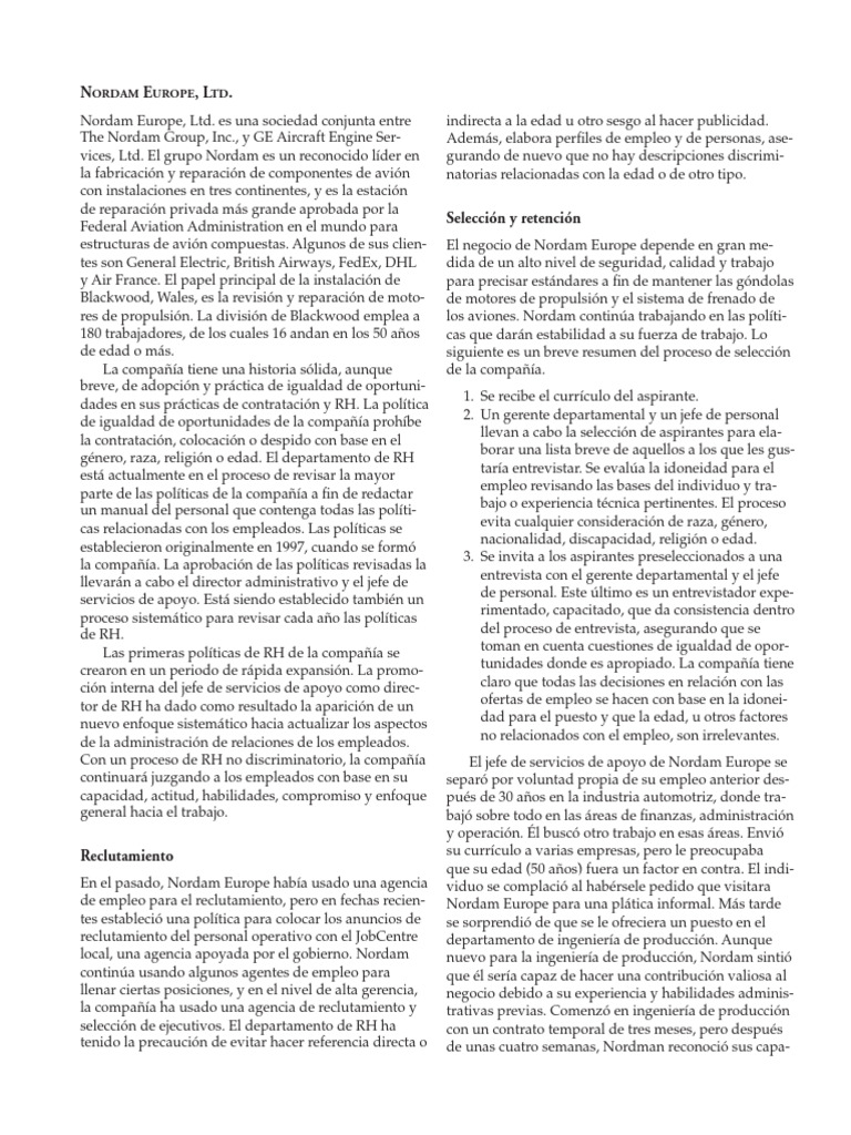 Caso 4 | PDF | Gestión de recursos humanos | Business