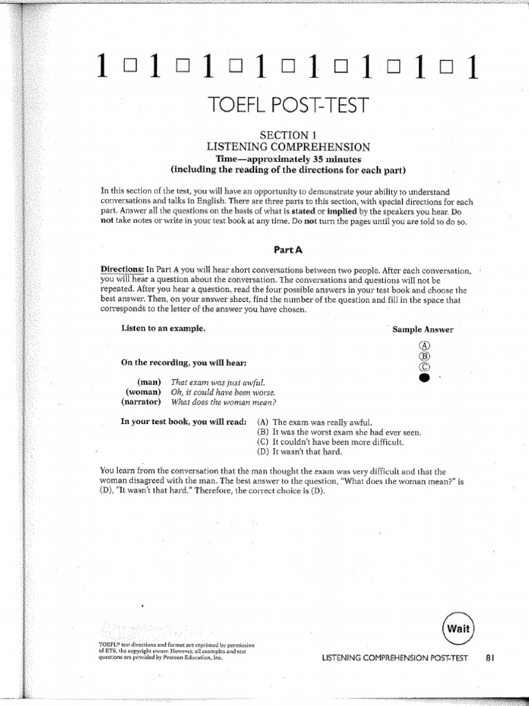 Post Test Listening | PDF
