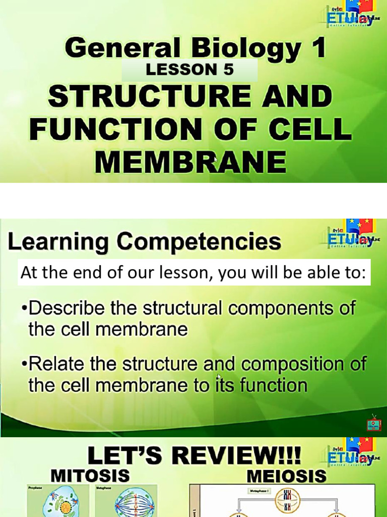 General Biology 1 Lesson 5 | PDF