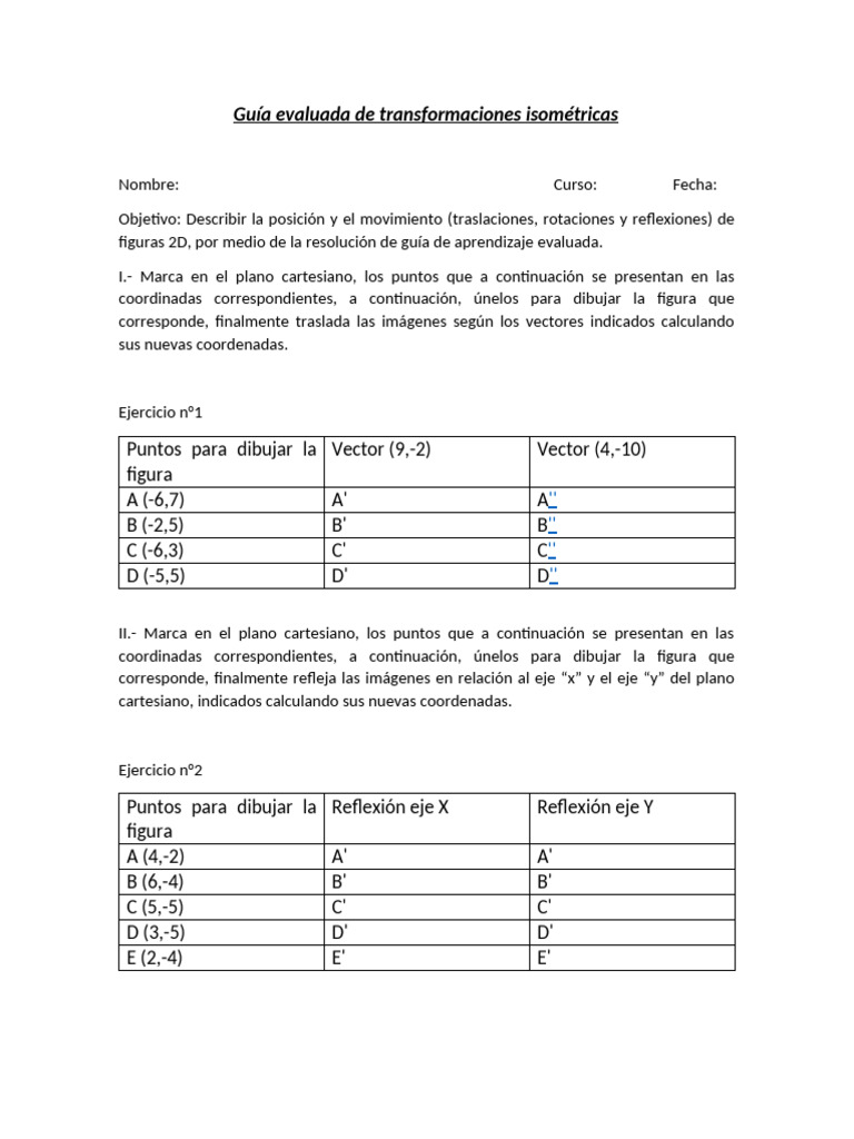 Guia 7° Guía Evaluada. | PDF