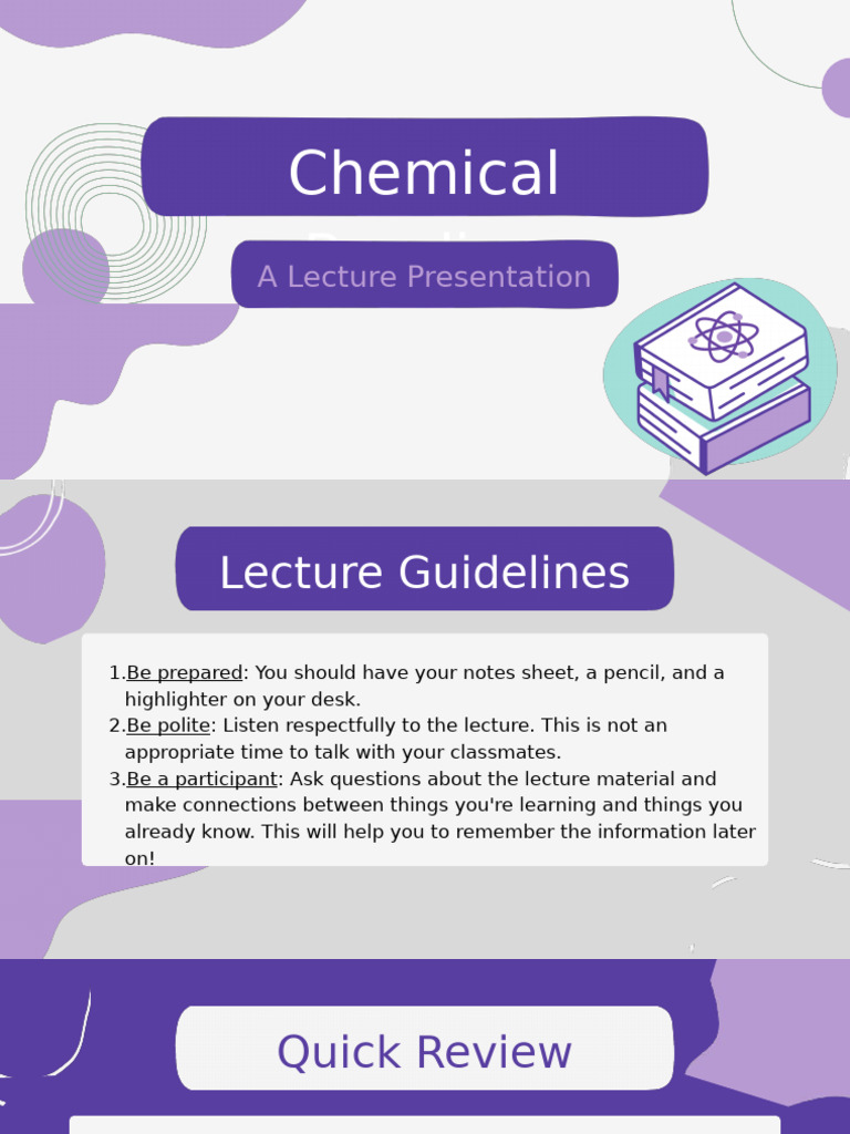 Chemical Bonding Educational Presentation in Purple and Gray Abstract ...