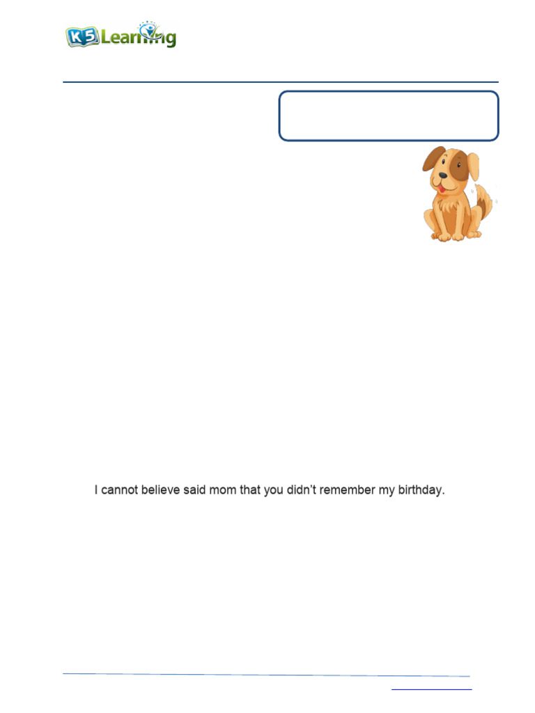 Grade 4 Quotation Marks A | PDF | Orthography | Symbols