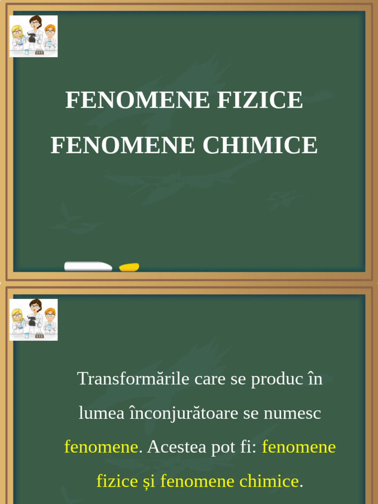 Fenomene Fizice Si Chimice1 | PDF