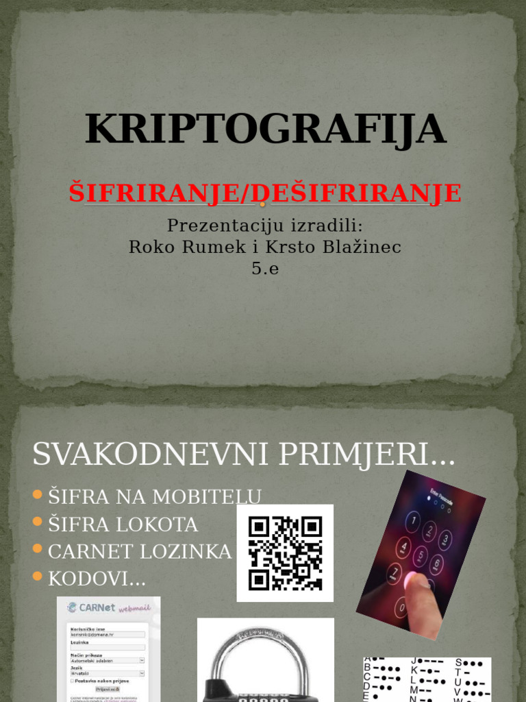 Kriptografija-Krsto I Roko | PDF