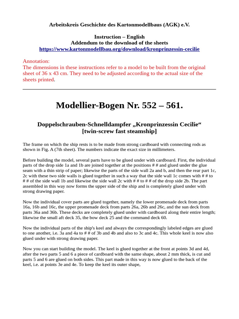 JFS Cecilie Instructions English | PDF | Adhesive | Deck (Ship)