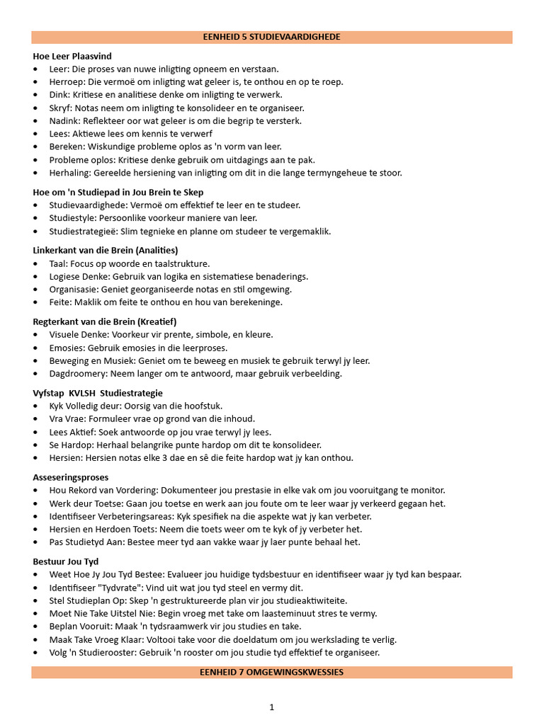 Lo GR 11 Eind Jaar | PDF