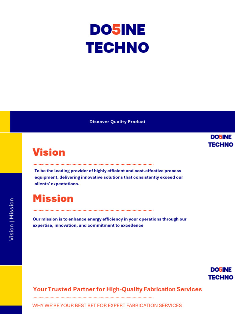 DO5INE TECHNO - Company Profile | PDF | Heat Exchanger | Nondestructive ...
