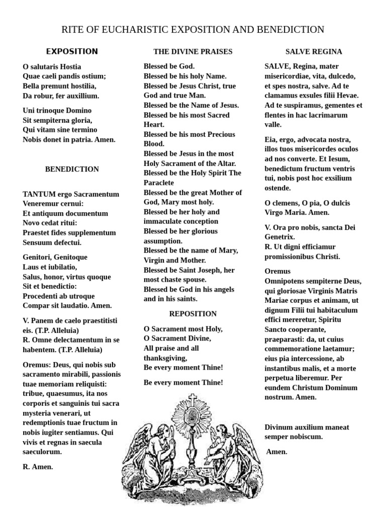 Euch Adore - Eys | PDF | Systematic Theology | Catholic Liturgy