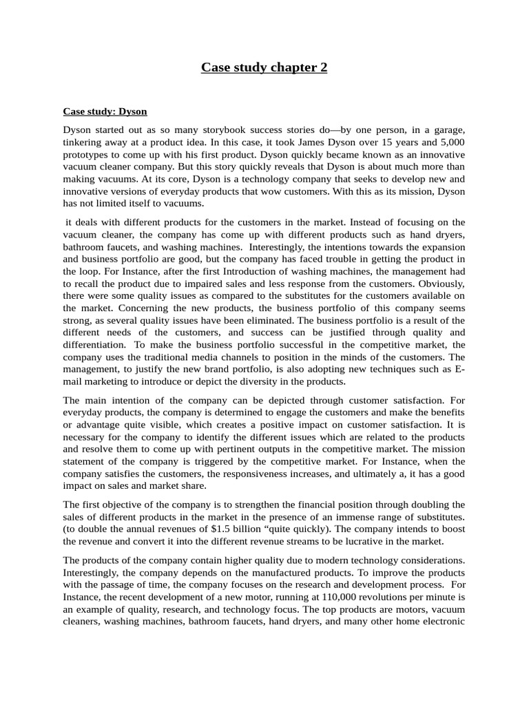 Case Study Chapter 2 | PDF | Marketing | Advertising