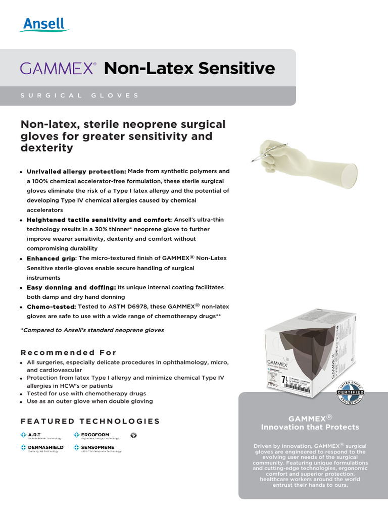 Gammex Non Latex Sensitive Pds in | PDF