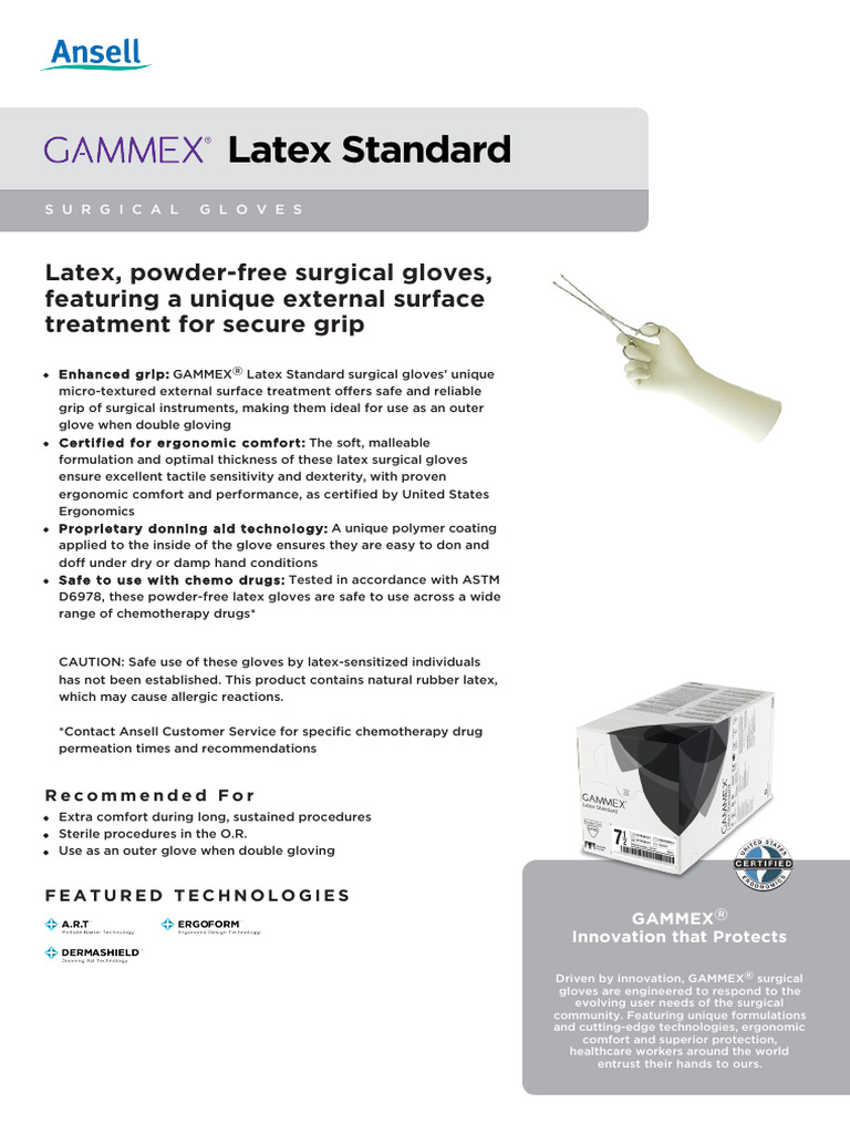 Gammex Latex Standard Pds in | PDF | Glove
