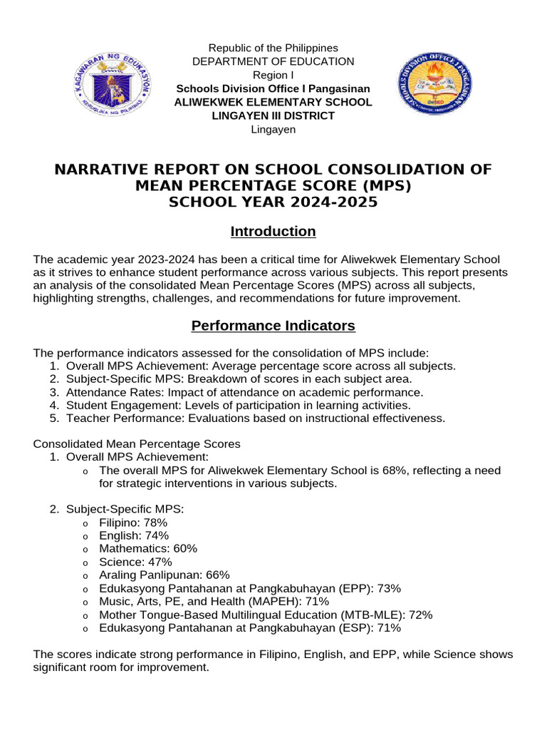Perfrmance Indicator in MPS | PDF | Behavior Modification | Learning