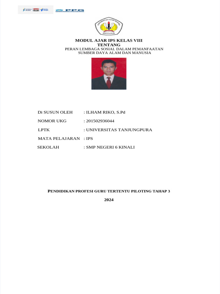 Modul Ajar Riko | PDF | Sains & Matematika