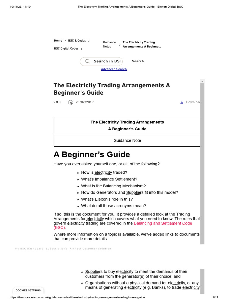 The Electricity Trading Arrangements A Beginner's Guide - Elexon ...