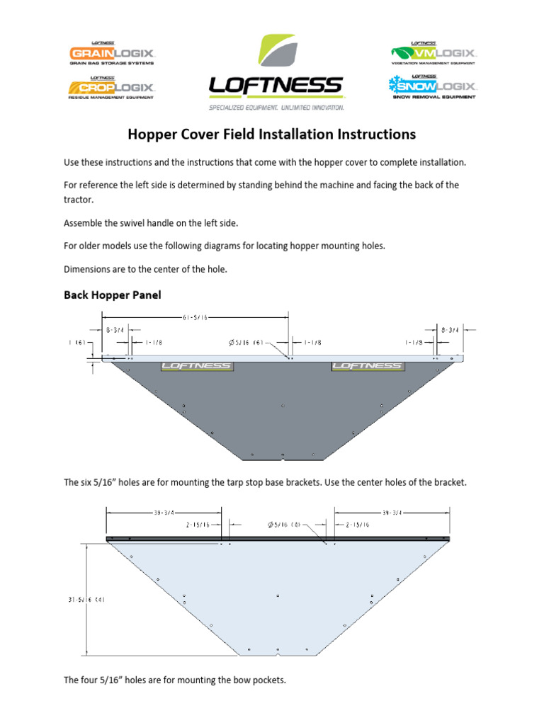 Hopper Mount Assembly Instructions | PDF | Home & Garden