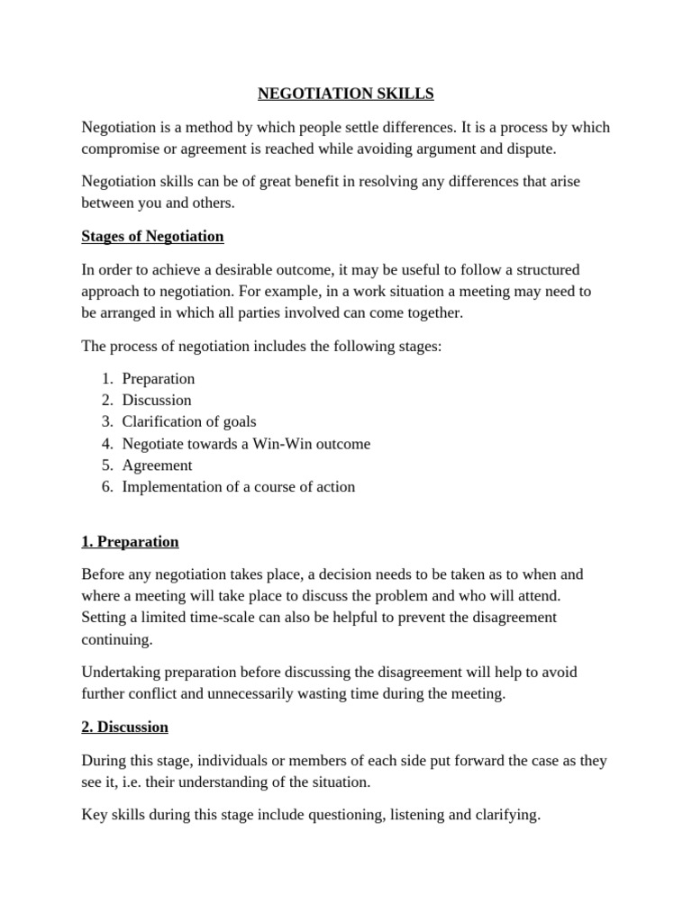 Leecture#7 (Negotiation-Skills) | PDF | Negotiation | Human Communication