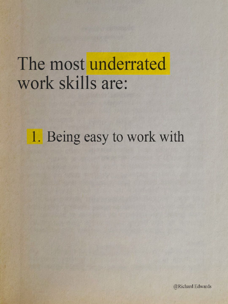 11 Underrated Work Traits That Make You Irreplaceable | PDF