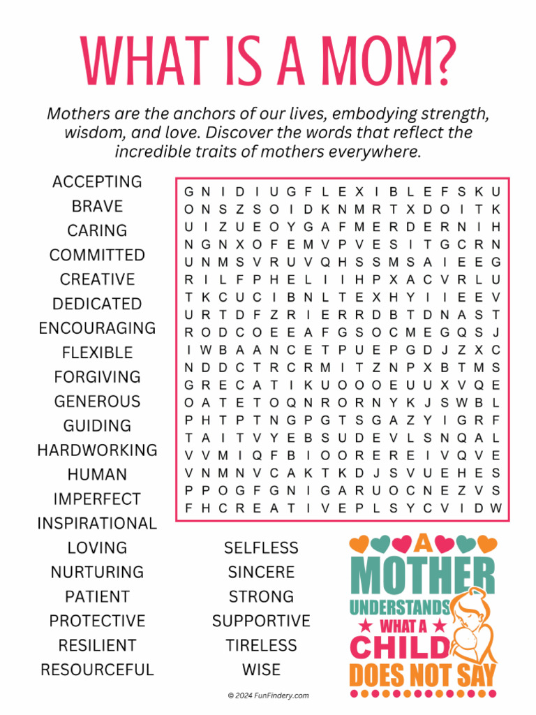 Mother Word Search | PDF