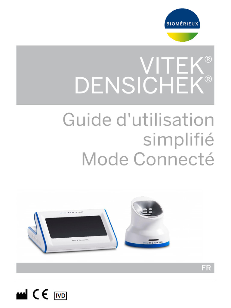 Guide D'utilisation Simplifié VITEK DENSICHEK - Connecté - Version 1 | PDF