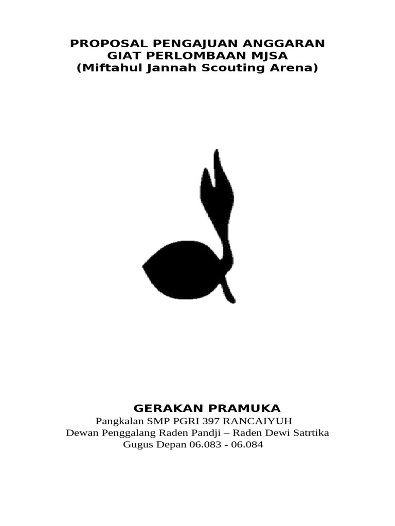 Proposal Pengajuan Anggaran Jambore Ranting | PDF