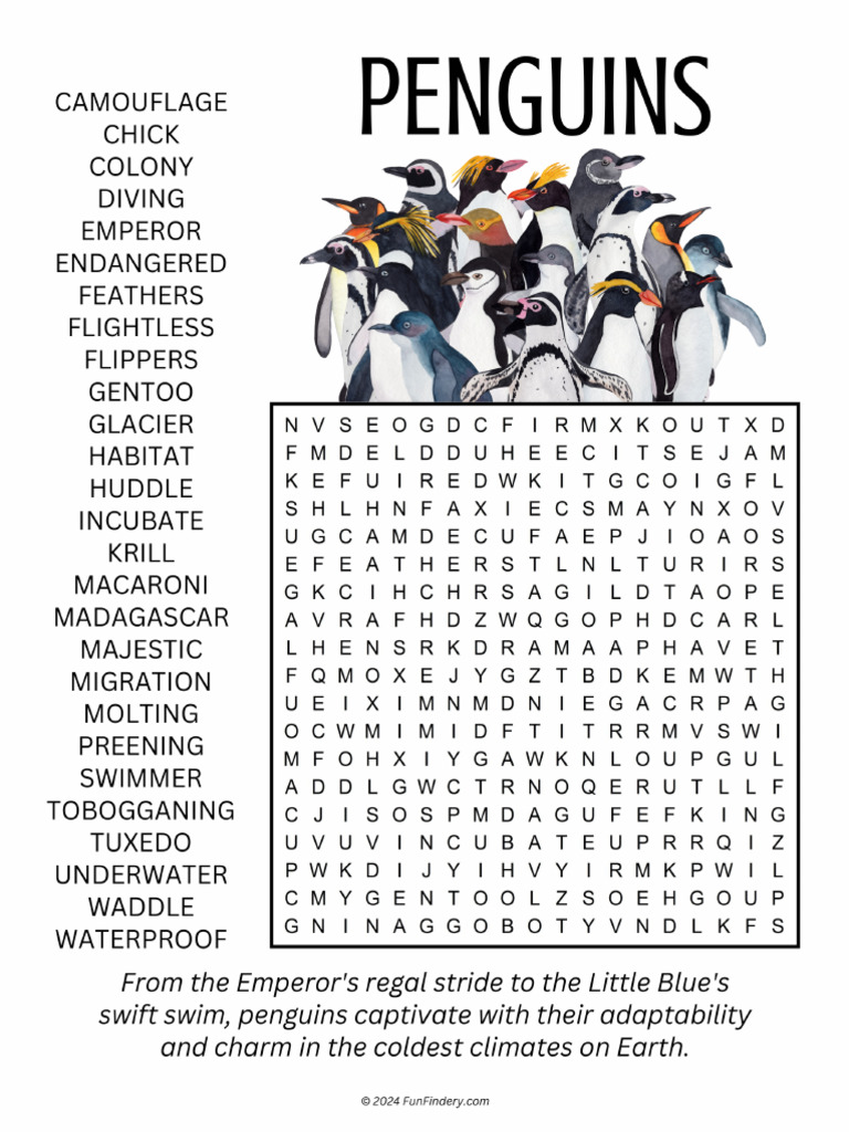 Penguin Word Search | PDF