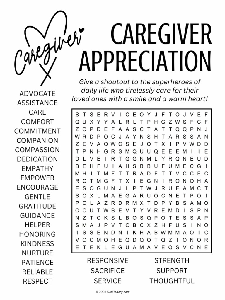 Caregiver Word Search | PDF
