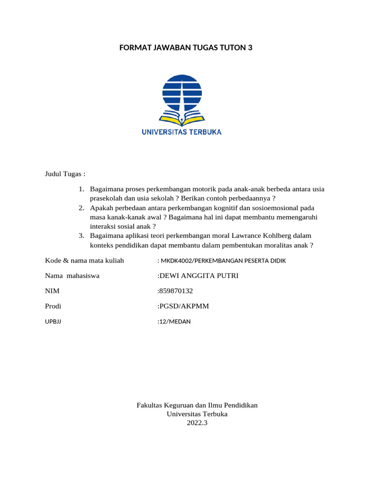TT3 PerkembanganPesertaDidik | PDF