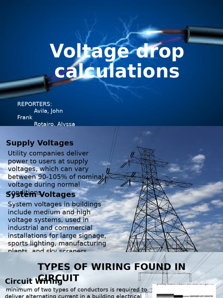 Voltage Drop Calculations for Circuits | PDF | Alternating Current ...