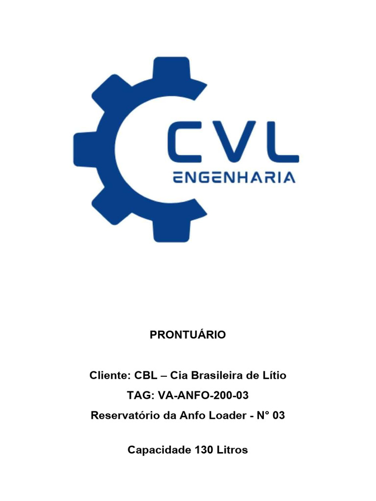 Prontuário Anfo Loader 03 - CBL | PDF | Válvula | Pressão
