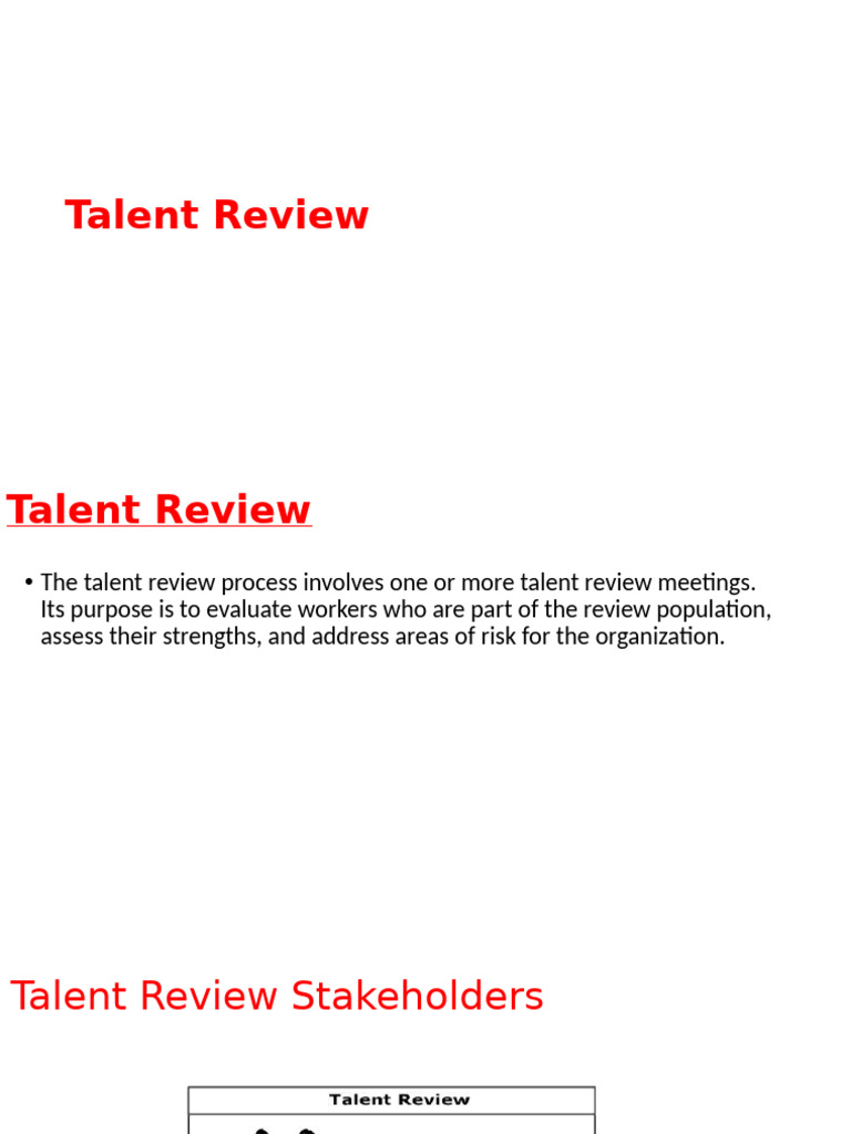 Understanding the Talent Review Process | PDF | Career & Growth