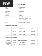TransCelerate Abbreviated CV Template | PDF | Health Care | Medicine