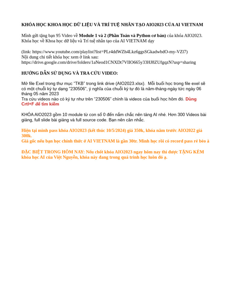 TẶNG VÀ HDSD | PDF