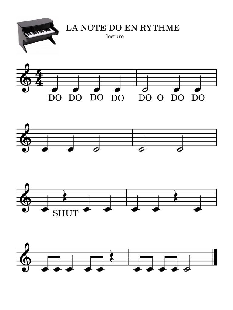 Exercices Rythmes en DO | PDF