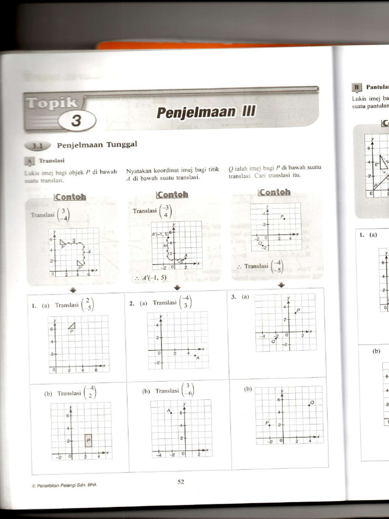 Math Form 5 Bab 5 Modul Transformation Part 2 | PDF