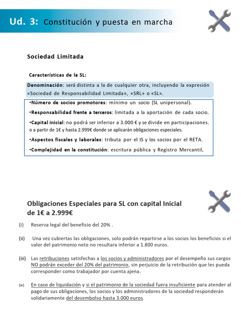 Sociedad Limitada | PDF | Finanzas y administración del dinero | Derecho