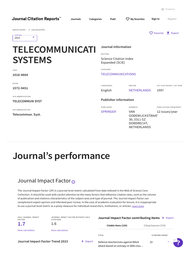 Journal Citation Reports 2019 Overview | PDF | Scholarly Communication ...