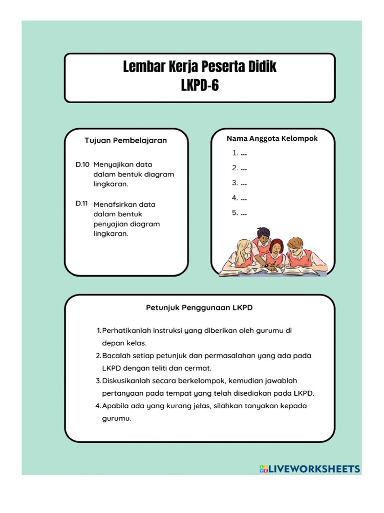 lkpd diagram lingkaran | PDF
