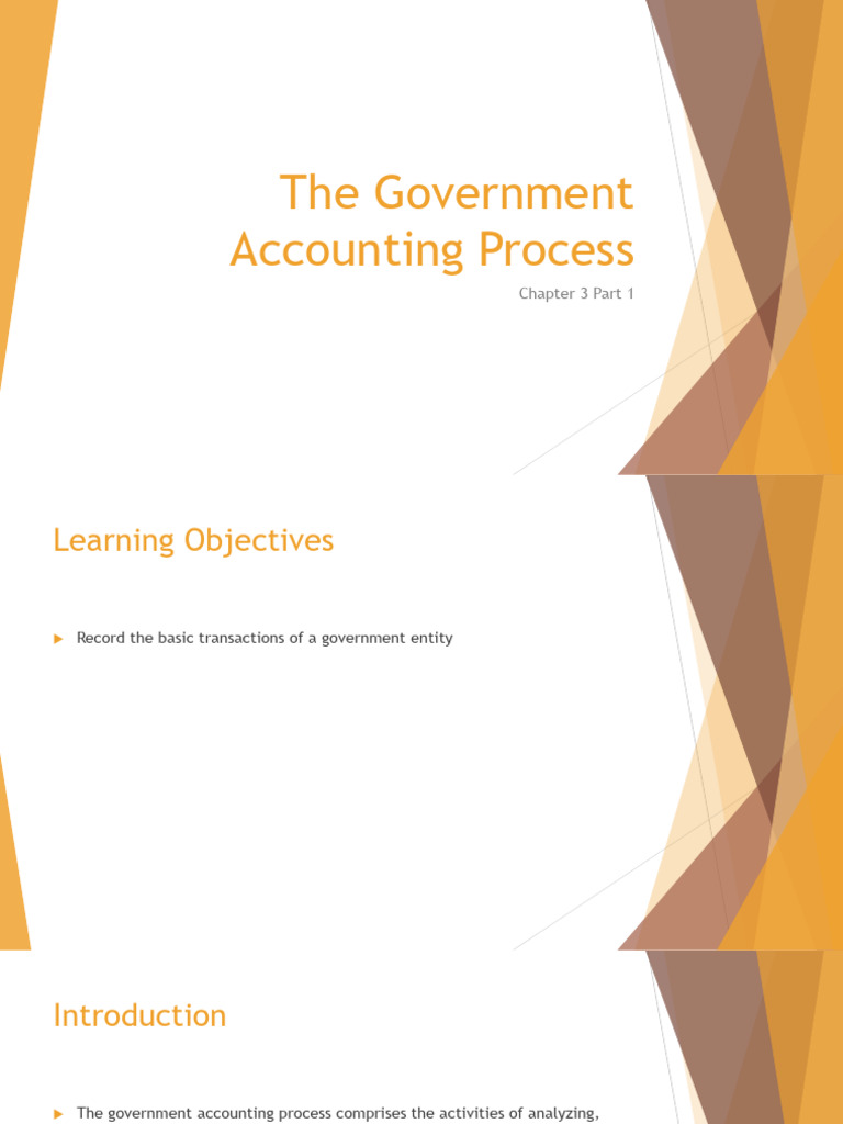 Chapter 3 Part 1 the Government Accounting Process | PDF | Expense ...