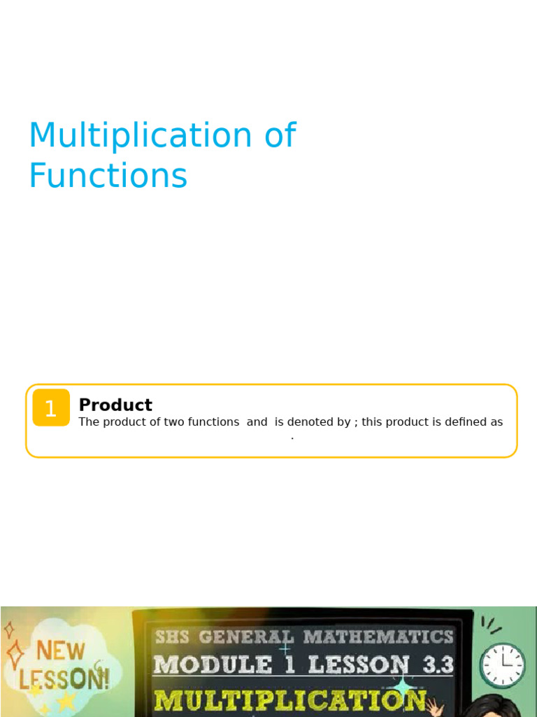 Multiplication of Functions Explained | PDF